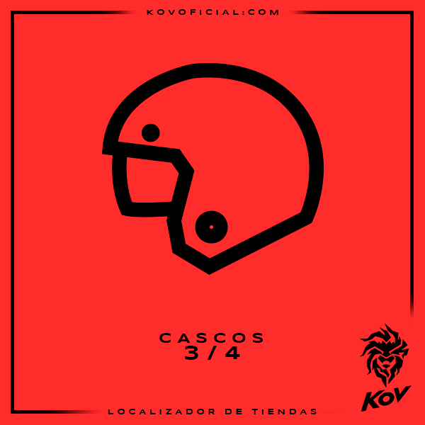 Cascos 3/4 Certificados para Moto | KOV Oficial